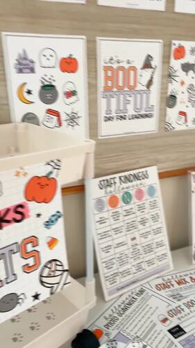 Halloween Staff Celebration Kit - Decor, Activities, Editable Signs and ...