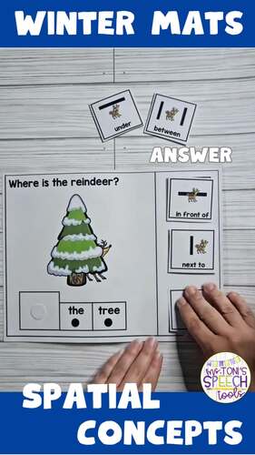 Winter Spatial Concepts Interactive Mats | Prepositions | Speech ...