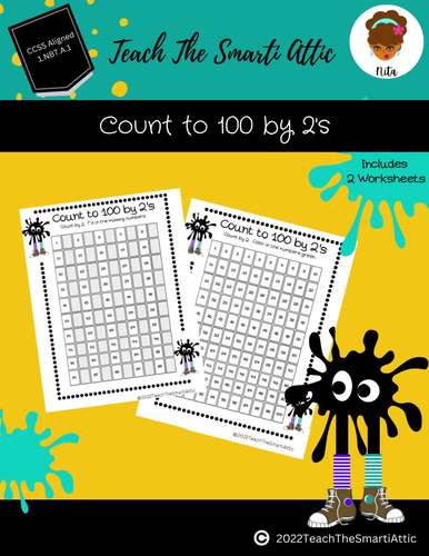 Count by 2's - Hundreds Chart: Fill-in-the-Blank and Color the Numbers