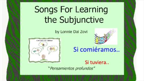Songs for the Subjunctive – “Pensamientos…” (contrary to fact) Digital ...