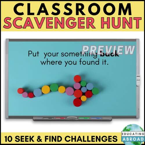 Math Problem Solving Game | Classroom Scavenger Hunt Activity | TPT