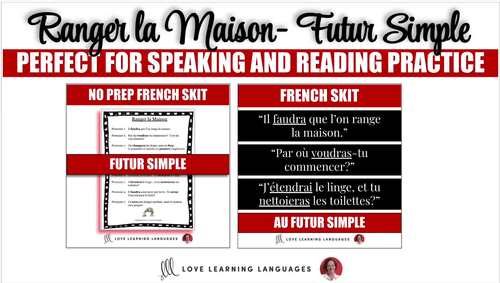 French Skit Dialogue Futur Simple - La Maison - House Vocabulary