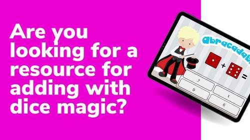 Adding Die Boom Cards Digital Dice Game by Fiddleheads | TpT