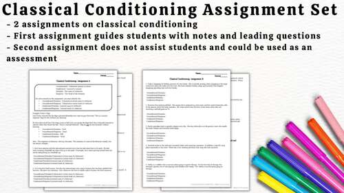 Psychology Classical Conditioning Worksheets | AP® Psychology ...
