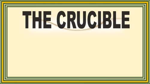 THE CRUCIBLE Complete Unit Presentations Reading Guides Activities ...