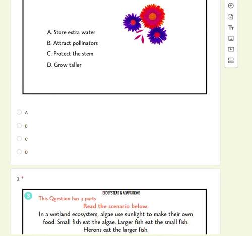 4th Grade NGSS Science Task Cards, Ecosystems, Food Web, Adaptations ...
