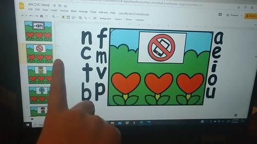 Digital CVC Word Building for Letter A by Uniquely Special Education