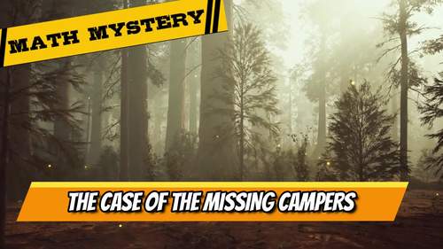 Summer Camp Math Mystery Activity - 3rd Grade Math Review Worksheets