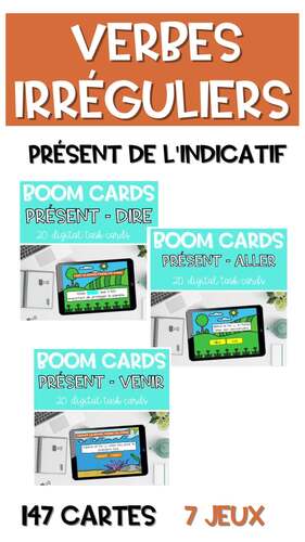 BUNDLE French Present Tense Irregular Verbs | Présent Verbes Irréguliers