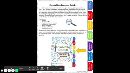 Crosscutting Concepts NGSS Digital Interactive Notebook and Stations