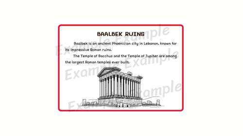 Lebanon Country Study+Coloring+EX Activities by OnlineLearningKid