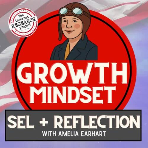 America 250 Growth Mindset SEL Activity with Amelia Earhart USA 250