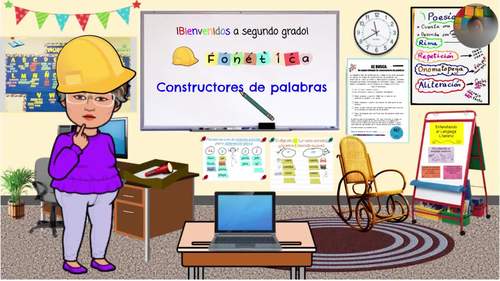 Palabras Multisilábicas - Word Builders Game -Spanish Phonics Week # 12