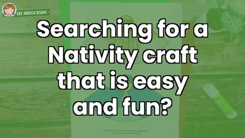 Christmas Nativity Scene Craft Activity (pre-coloured version) | TPT