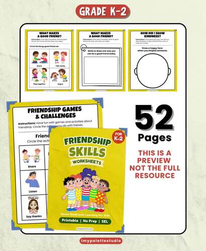 Mega Bundle Friendship Skills K–2 | Social Emotional Learning ...