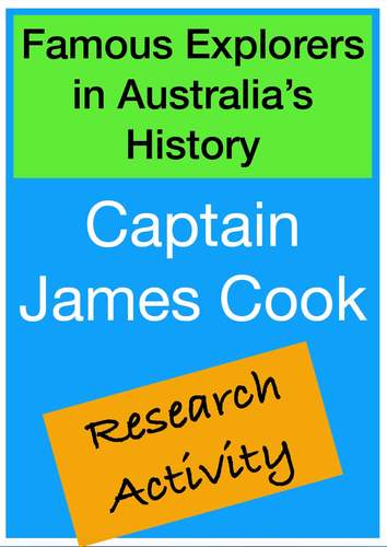 Famous Explorers - Captain Cook by JS Teaching Resources | TPT
