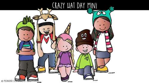 Crazy Hat day clip art, School Spirit clip art Mini by Melonheadz Clipart