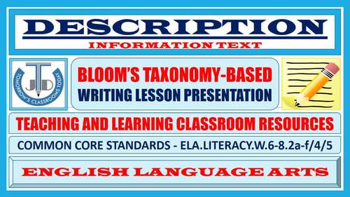 DESCRIPTION - INFORMATION TEXT - BUNDLE by JOHN DSOUZA | TpT