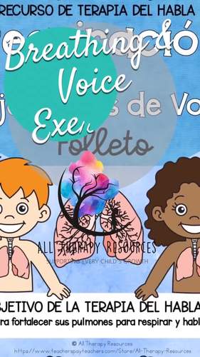 SPEECH THERAPY ACTIVITIES - Breathing Exercises & Voice Exercises SPED ...