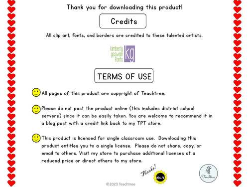 Incentive Sticker Charts / Valentines by Teachtree | TPT