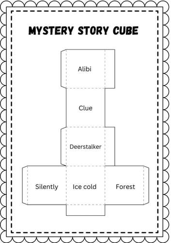 Mystery and Suspence Story Cubes by TeacherUP | TPT