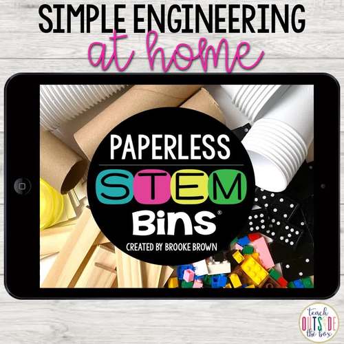 PAPERLESS STEM Bins® (Google Slides and Seesaw) - Digital STEM Activities