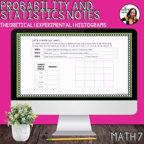 7th Grade Statistics and Probability Notes Bundle by The Sassy Math Teacher