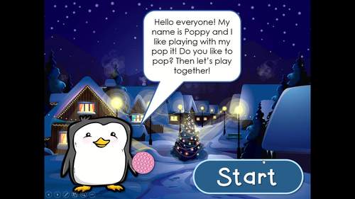 Pop It Christmas Powerpoint Game Alphabet and Letter Recognition