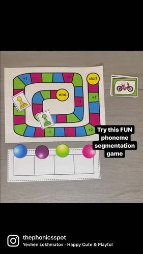 Phoneme Segmentation Game by The Phonics Spot | Teachers Pay Teachers
