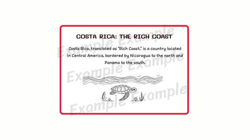 Costa rica Study+Coloring+EX Activities by OnlineLearningKid | TPT