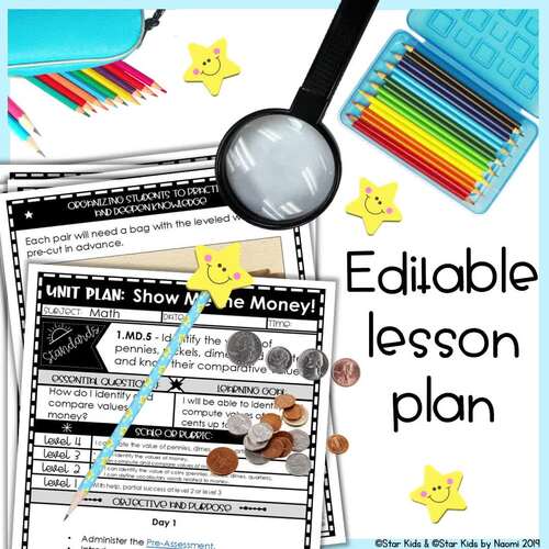 Money Mini Unit Bundle for Kindergarten and First Grade by Star Kids