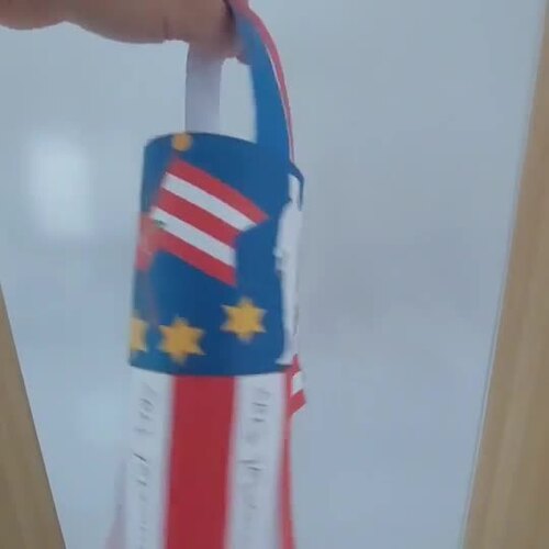 Memorial Day Craft Windsock / Memorial Activities Craft /Coloring Flag USA