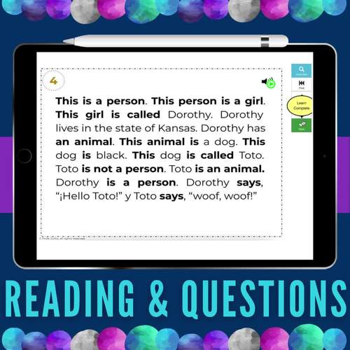 Boom Cards | ESL Short Stories 4 + Questions | Reading + Listening ...