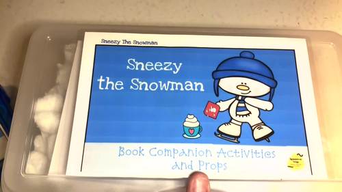Preschool Book Companions for Speech Therapy Winter 4 Books by Speechie ...