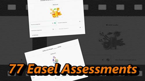 ELA Easel Assessments Bundle: Nouns, Verbs, Adjectives, Context Clues ...