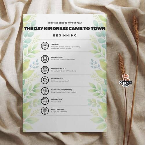 Kindness Finger Puppets Craft: 25 Social Emotional Learning SEL ...