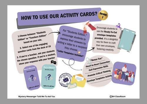 "Mystery Messenger Inquiry Kit” Activity Cards + Envelope Templates