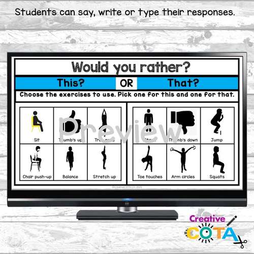 Digital Would You Rather Writing Prompt Slides Occupational Therapy ...