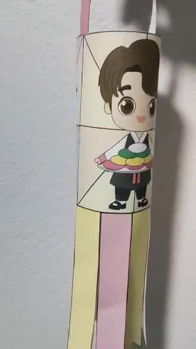 Chuseok Crafts Windsock Mobile Hanging Korea Thanksgiving Activities