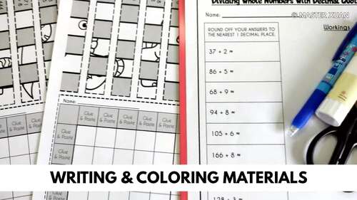 Dividing Whole Numbers With Quotients In Decimal Form, Dinosaur Craft ...