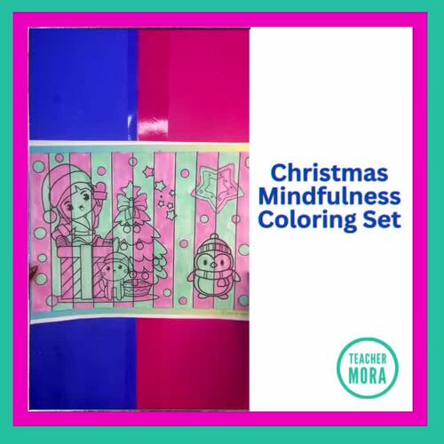 Christmas - Winter - Easy Calming-Down Coloring Sheets - Mindfulness ...