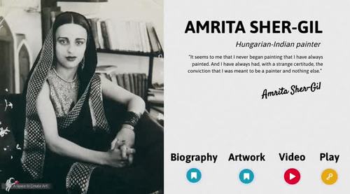 Introduction to Amrita Sher-Gil Digital Interactive Game - Middle/High ...