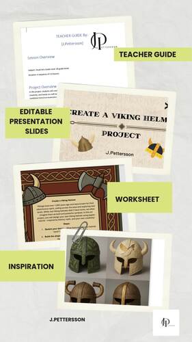 Create a Viking Helmet – Papier-Mâché History & Art Project- editable ...