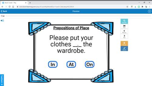 50 Prepositions of Place BOOM Cards by Love 2 Learn English | TPT