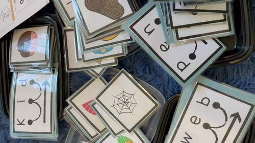 Build a Word Activities CVC decoding & Blending and Segmenting Cards