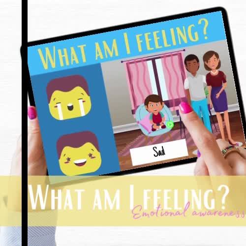 Identify emotions and social cues boom cards with audio by learnplayrepeat
