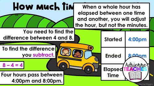 Elapsed Time Mini Lesson - PPT & Google - Distance Learning by Adrienne ...