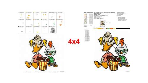 Chicken Little Abby Mallard With Popcorn Buck Cluck And Chicken Little ...