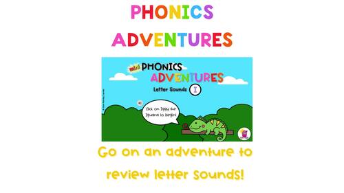 Digital Letter Sound Practice and Review Game | Phonics Adventures I (Mini)
