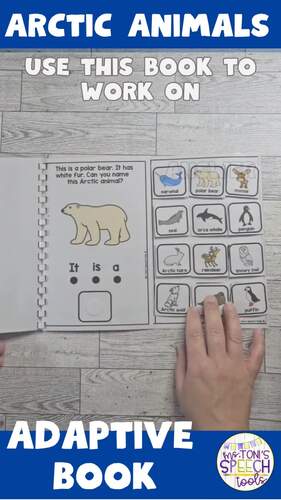 Arctic Animals Adapted Book | Vocabulary Activity | Winter Animals |SPED